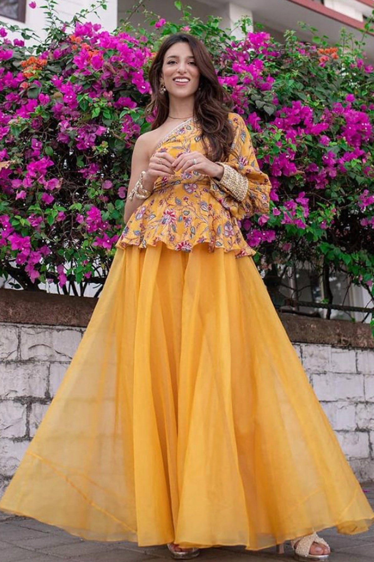 Influencer Maia Sethna In Our Peplum top – Chhavvi Aggarwal